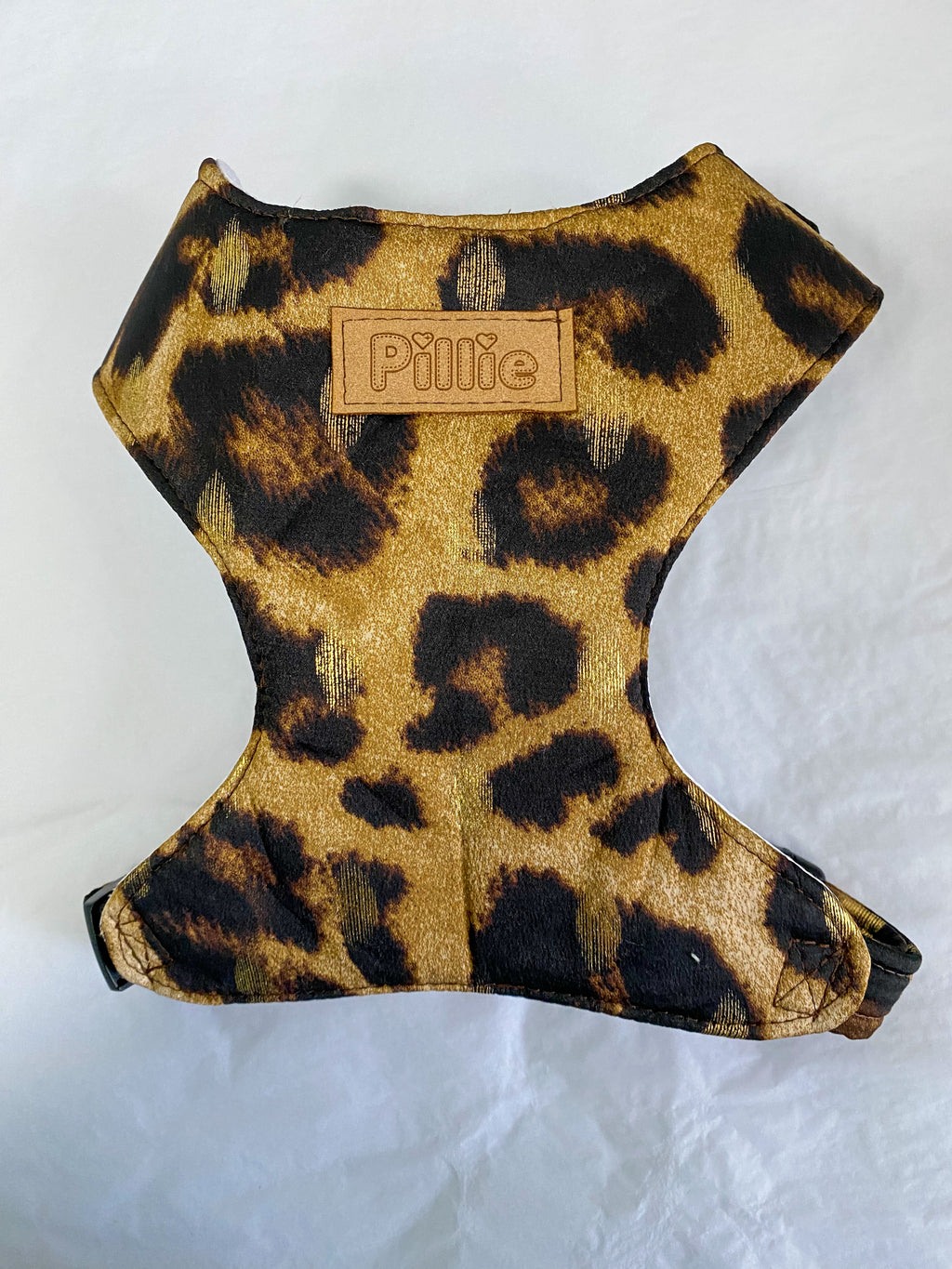 Gold Foil Leopard Satin - Chest Harness – Pillie Pooches